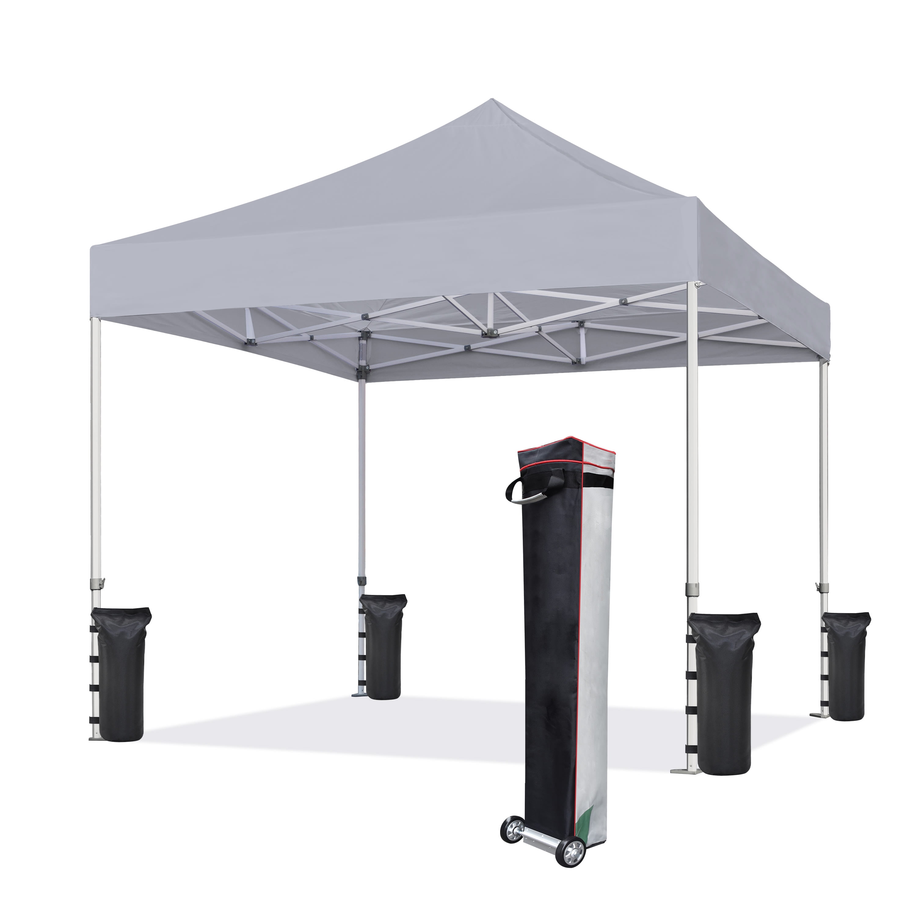 Euromax Easy Set-Up 8'x8' Outside Shade Tent, Commercial Grade Canopy ...