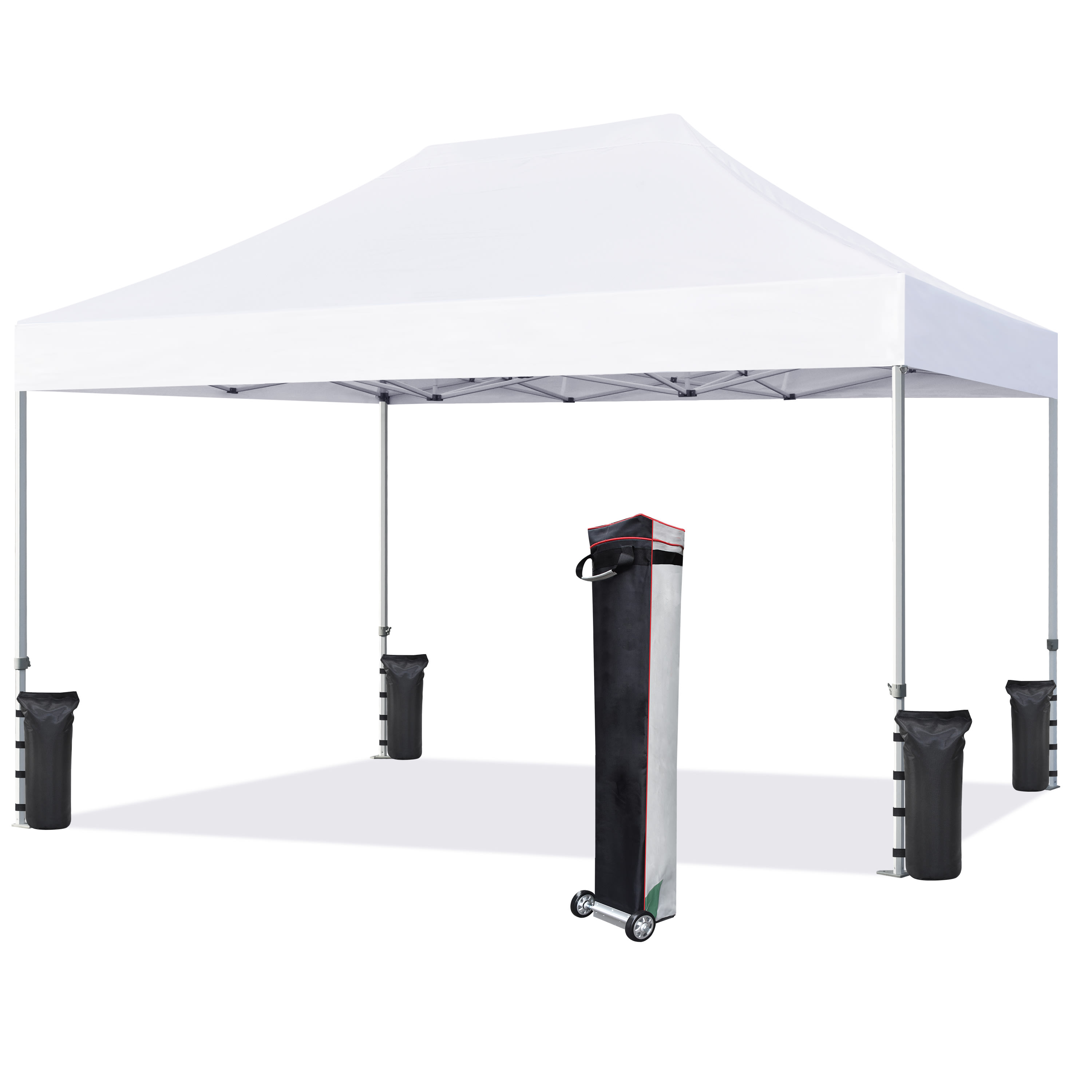 Euromax Premium 10'x15' Instant Pop up Canopy Tent for Camping, Outdoor Sports & Shelter with ...