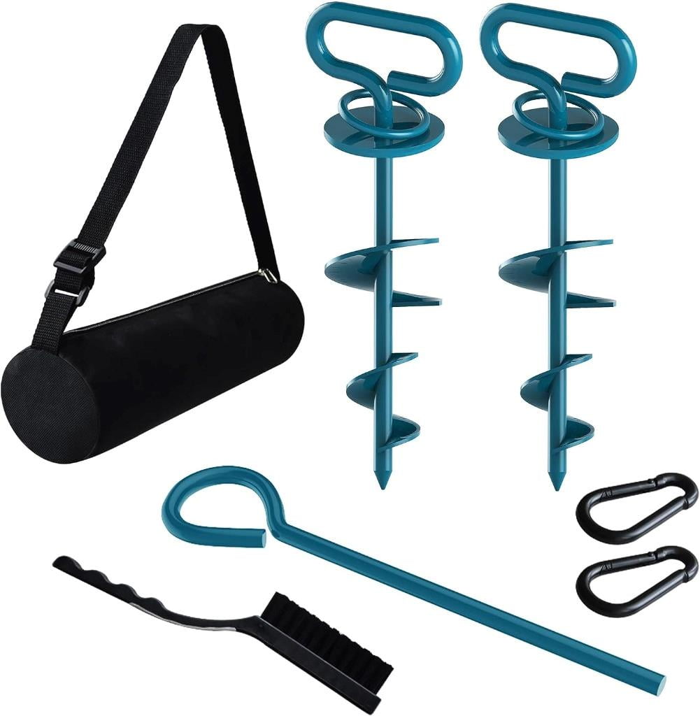 Euromax USA Dog Tie Out Stake Triple Lock Heavy Duty Dog Anchor for ...