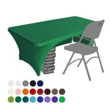 Euromax USA Stretchable Spandex Polyester Rectangular Tablecloth, 4 ft ...