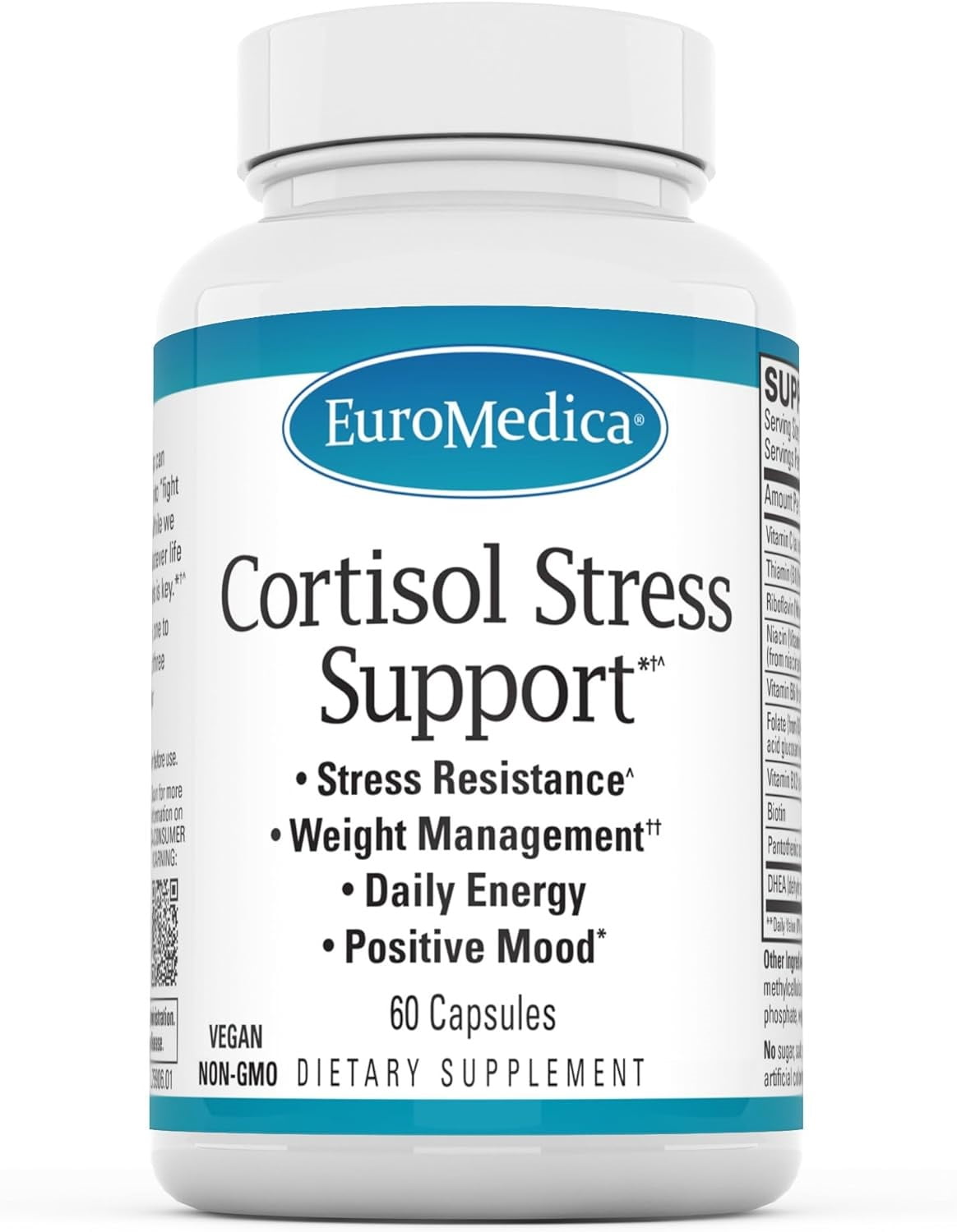 EuroMedica Cortisol Stress Support - 60 Capsules - Walmart.com