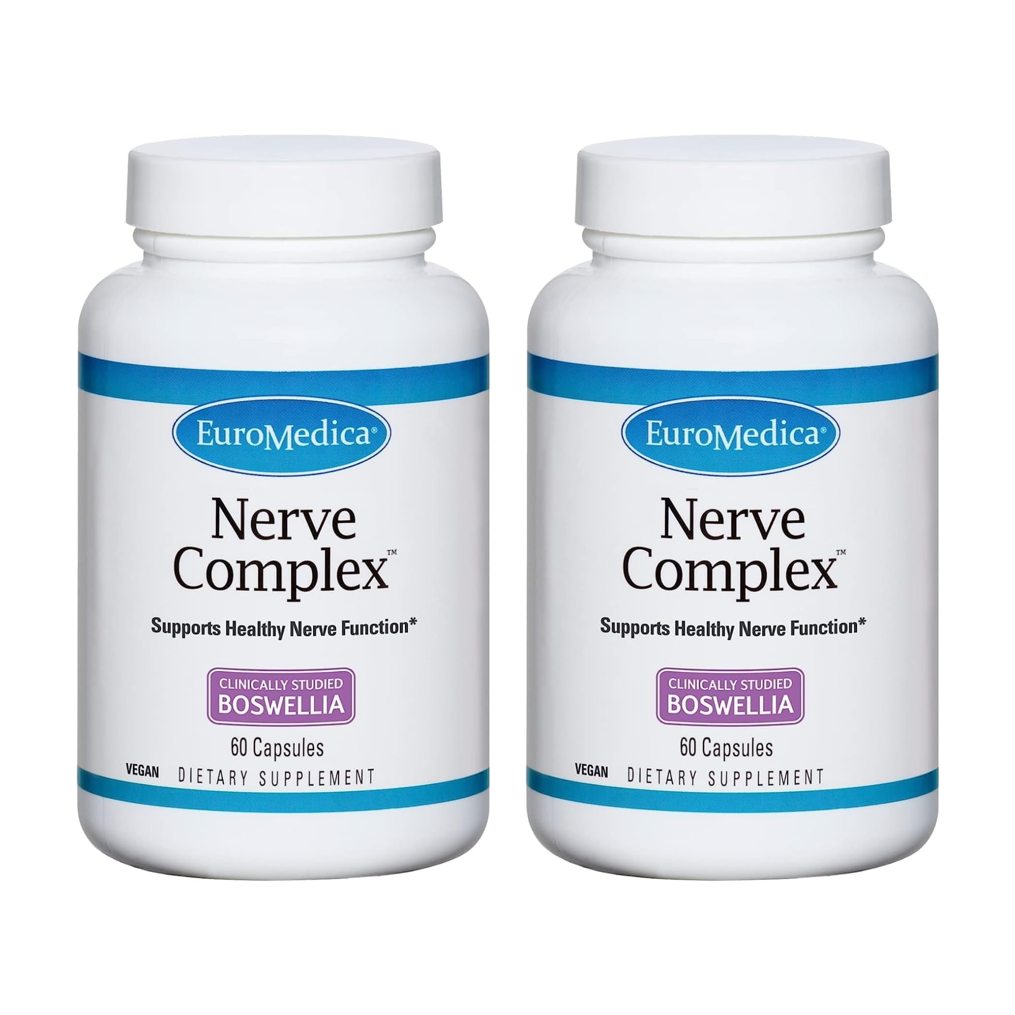 EuroMedica Nerve Complex - 60 Capsules, 2 Pack (120 Capsules) - Walmart.com