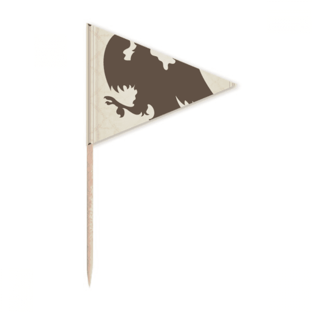 Europ Animals National Emblem Soar Eagle Toothpick Triangle Cupcake ...