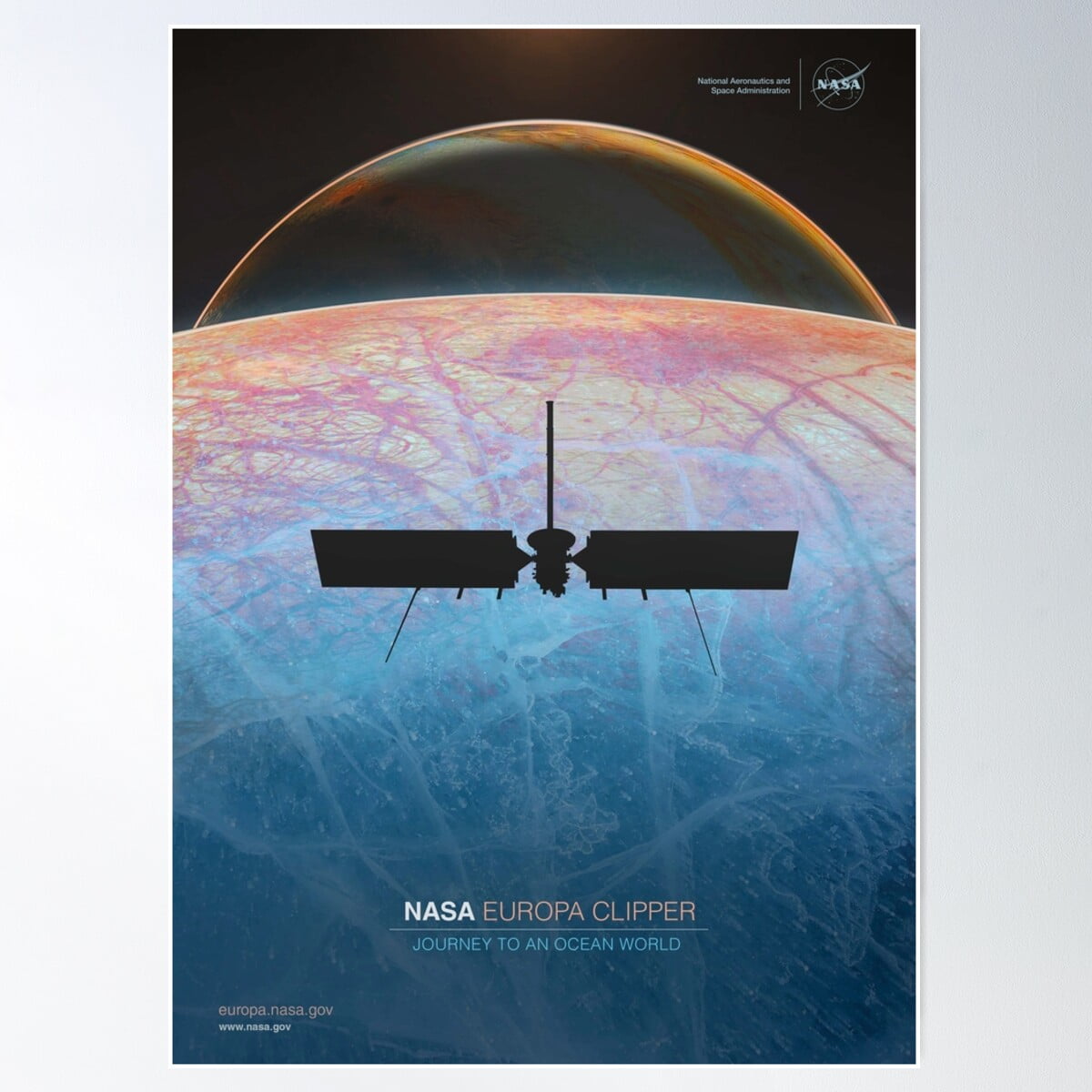 Europa Clipper Ocean World Poster Wall Art, Modern Wall Decor For ...