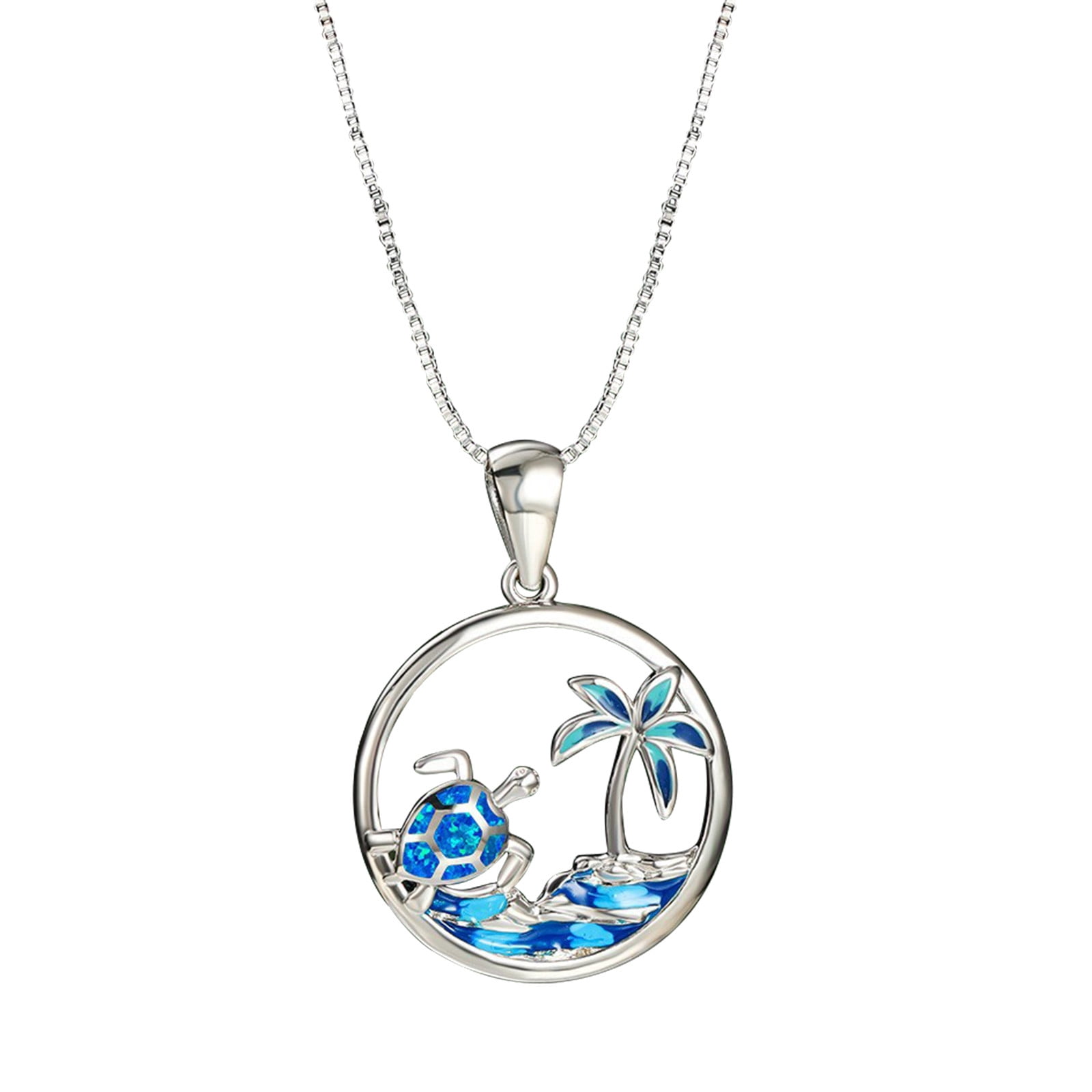 Europe And The United States Fashion Circle Turtle Necklace Female ...