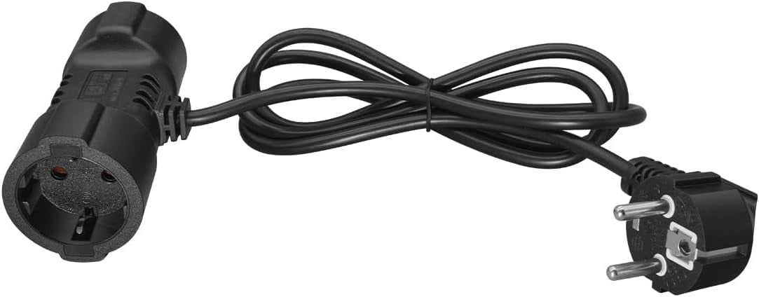 Europe CEE7/7 Schuko 1 to 2 Outlet Power Cord Splitter Extension Cord,T ...