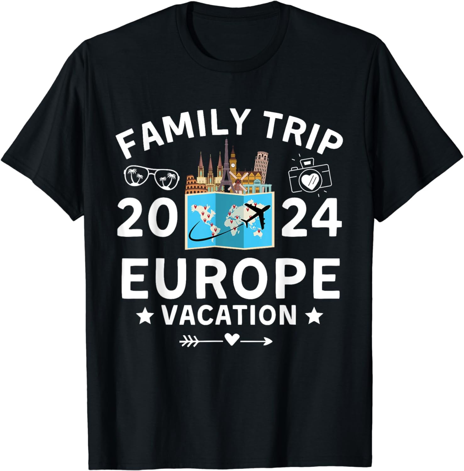 Europe Family Vacation 2024 Reunion Trip Making Memories T-Shirt ...
