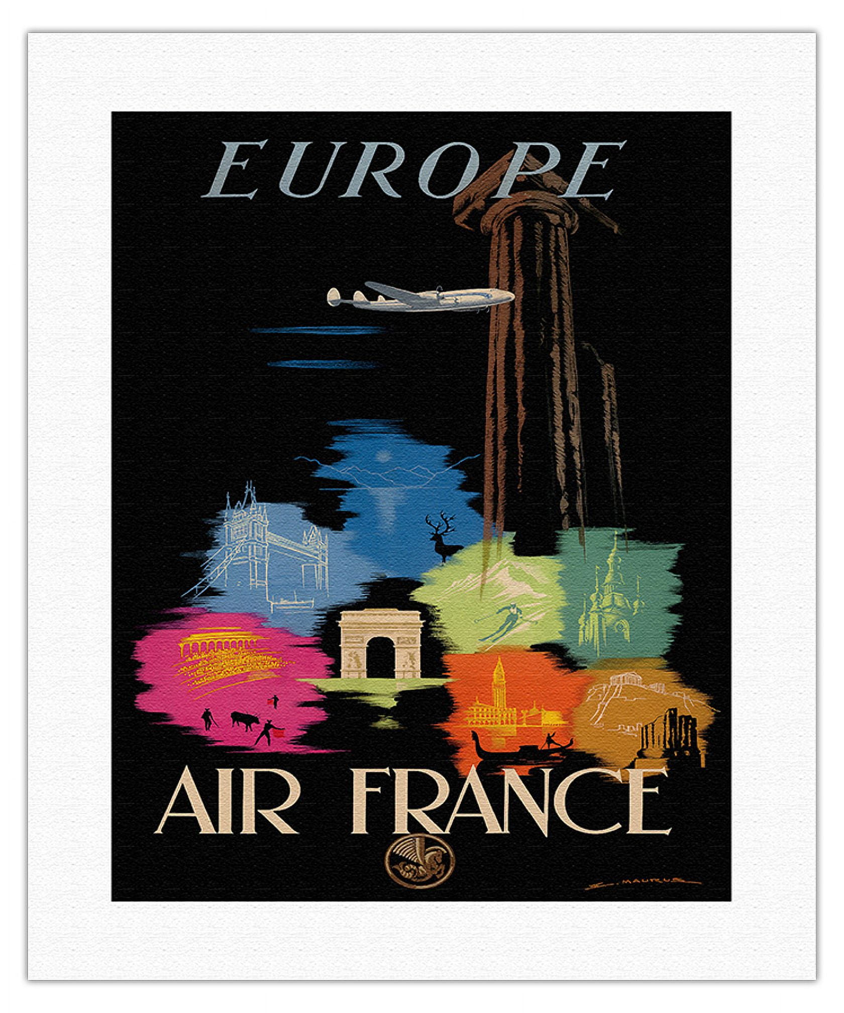 Europe - France - European Tourist Destinations - Vintage Airline ...
