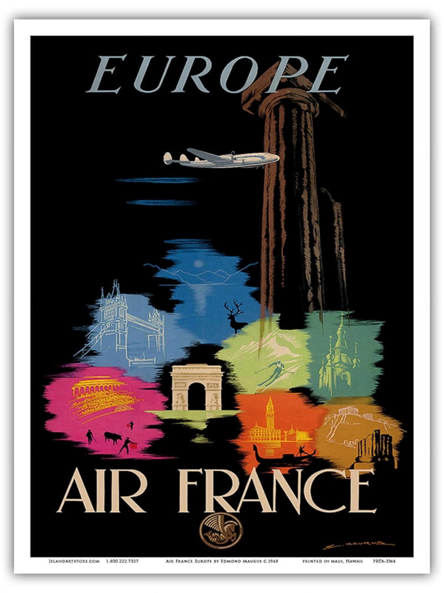 Europe - France - European Tourist Destinations - Vintage Airline ...