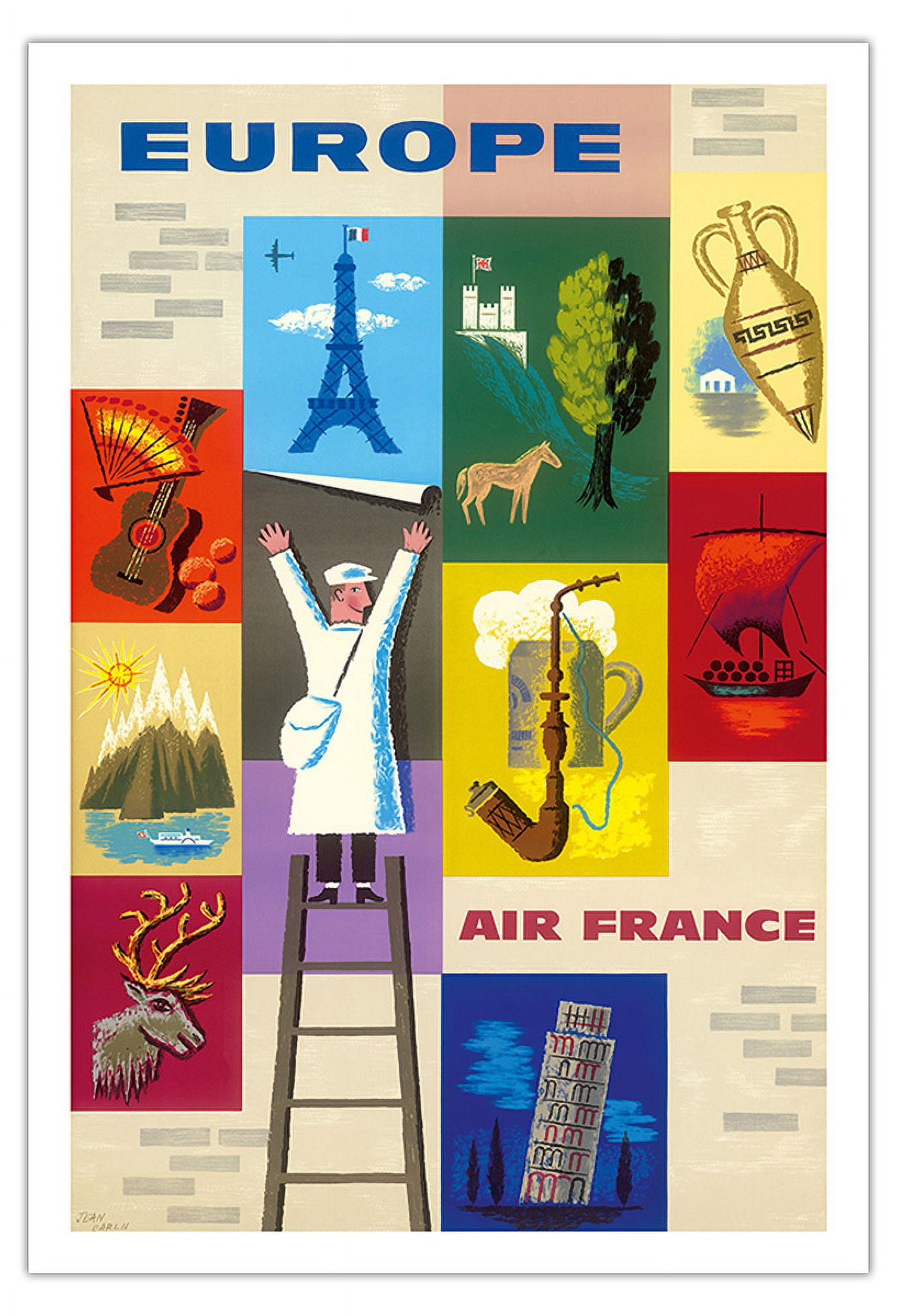 Europe - France - Icons of the European Countries - Vintage Airline ...