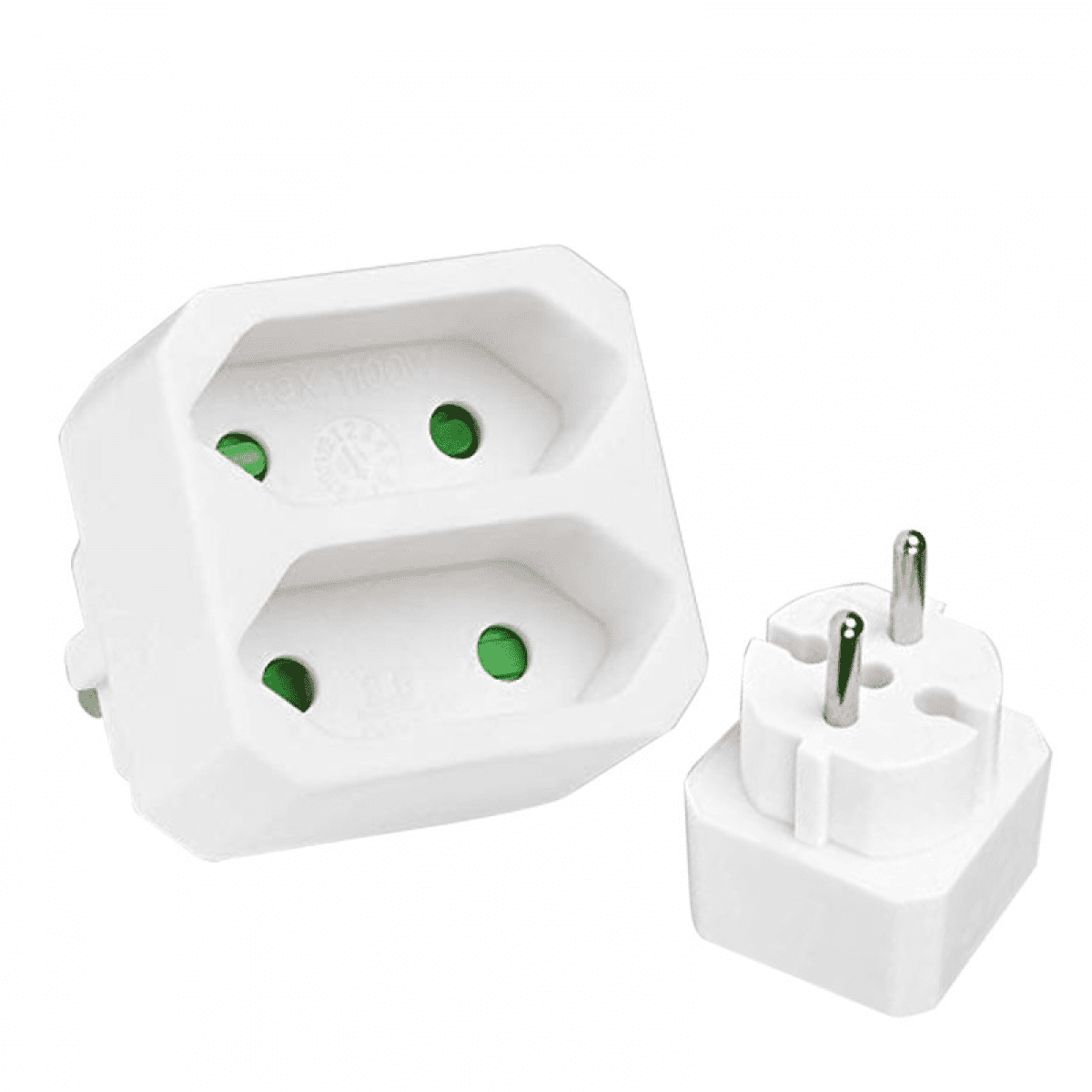 Europe Germany French 1 To 2 German Brazil Conversion Plug Power europe-germany-french-1-to-2-german-brazil-conversion-plug-power