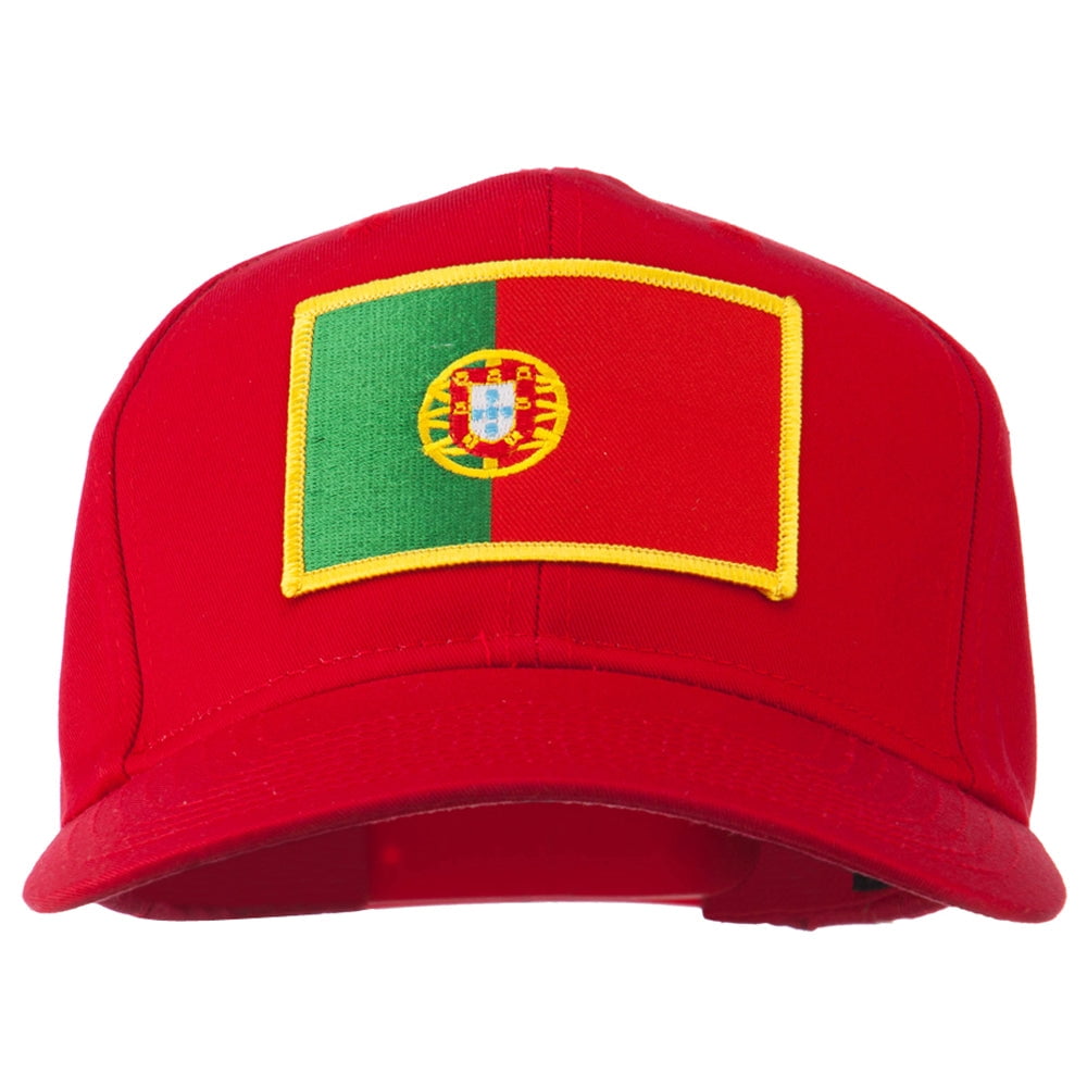 Europe Portugal Flag Patched Cap - Red OSFM - Walmart.com