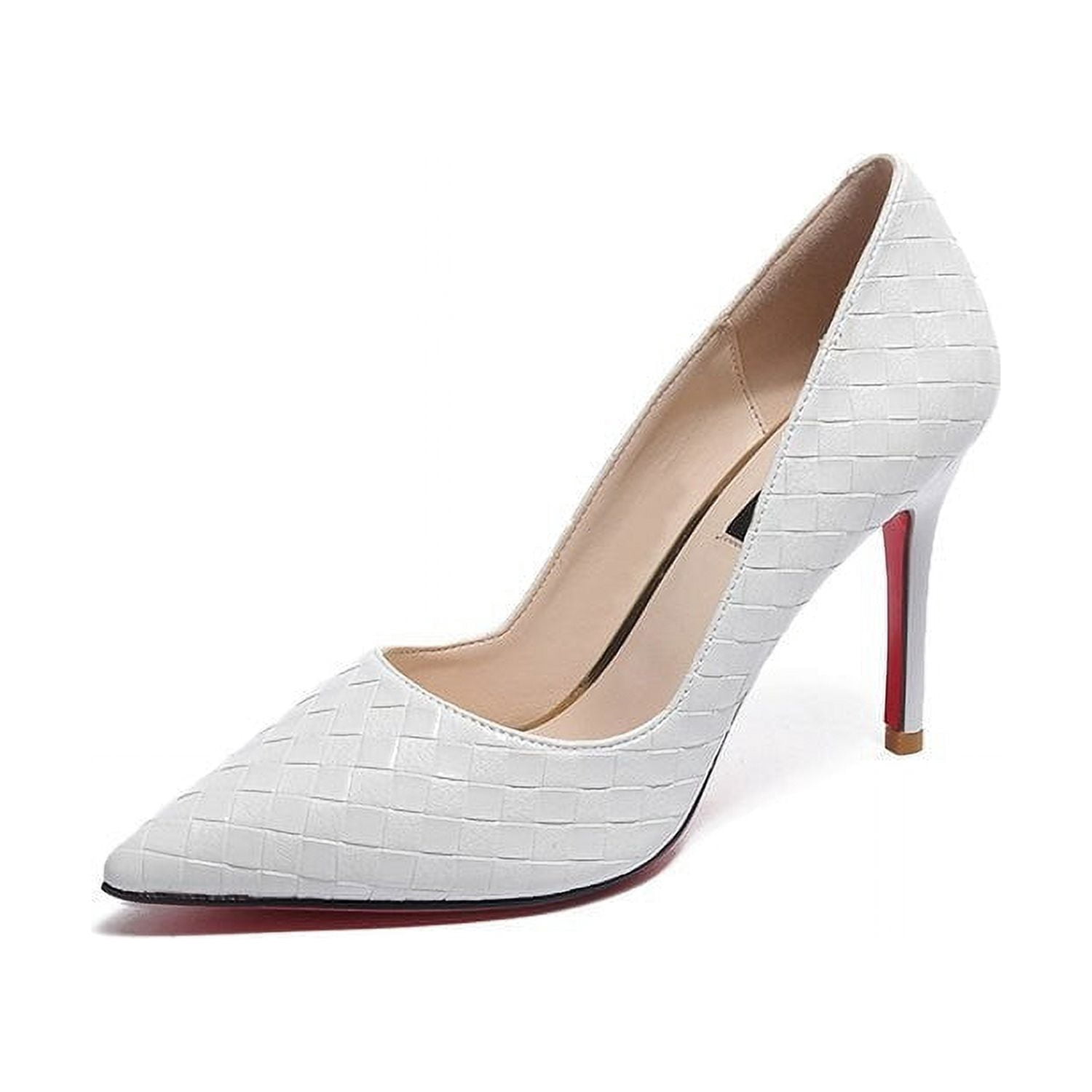 Europe Sexy Women Shoes Red Bottom High Heels Pumps Pointed Thin Slip ...