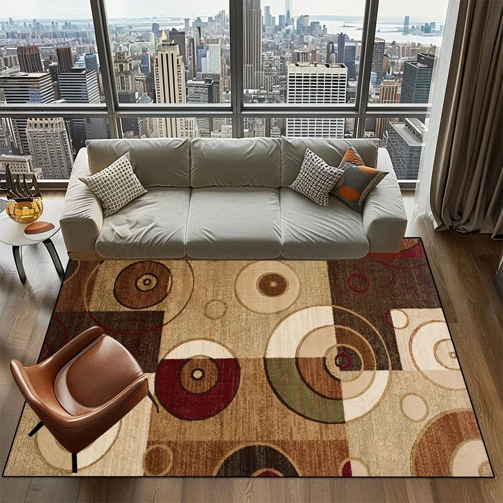 Europe Style Geometric Plush Fluffy Large Living Room Carpet Lounge Nonslip Big Size Rug Bedroom ...