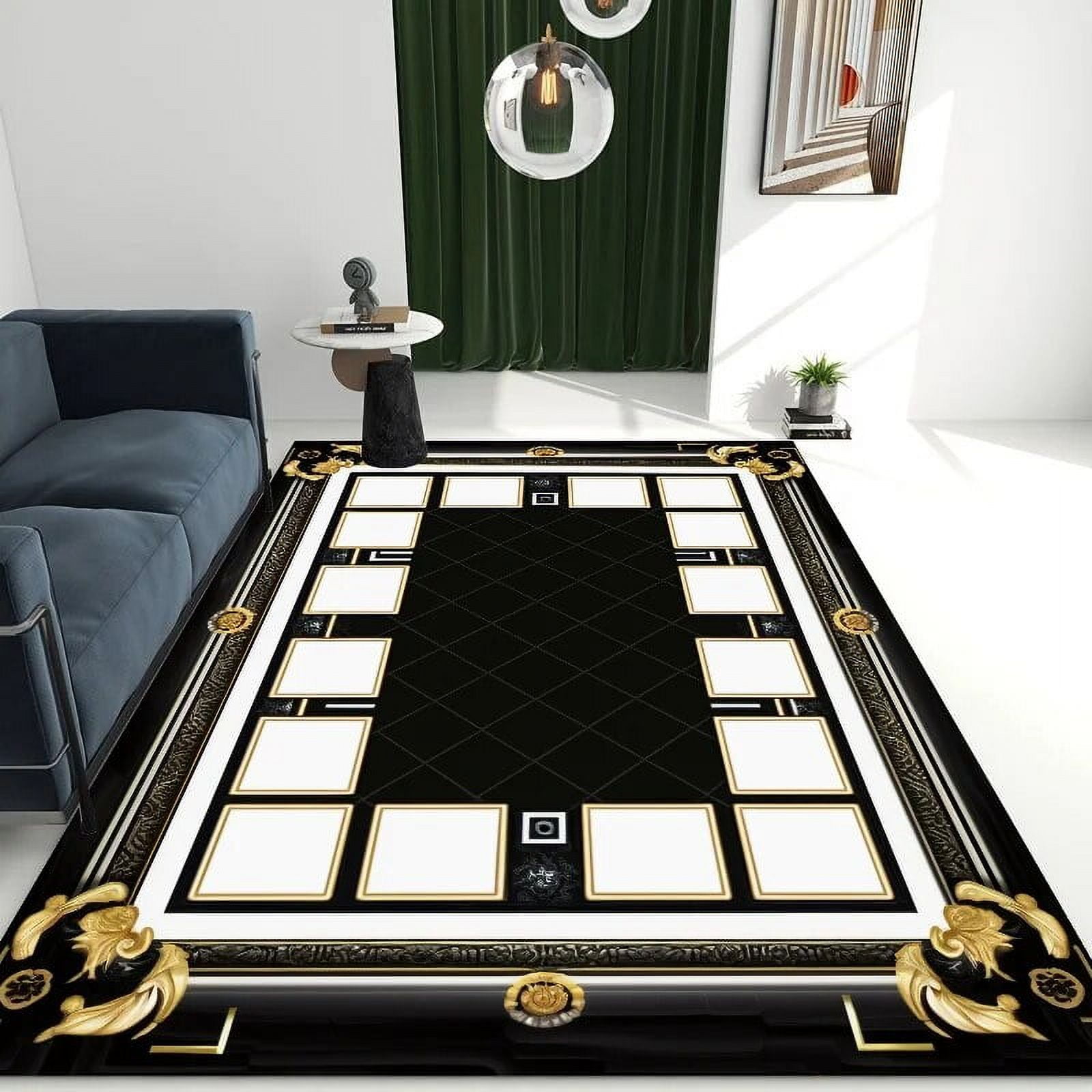 Europe Style Living Room Carpets Light Luxury Marble Bedroom Decoration ...