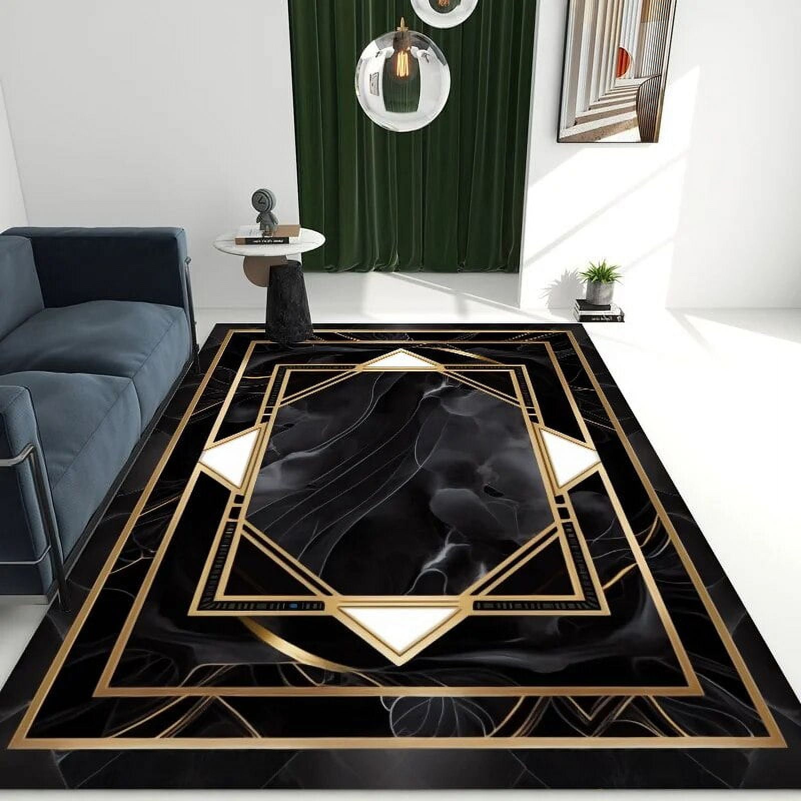 Europe Style Living Room Carpets Light Luxury Marble Bedroom Decoration ...