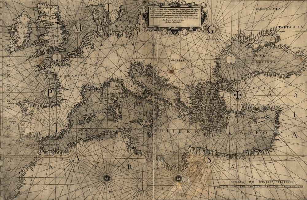 Europe in 1572 Poster Print - Walmart.com
