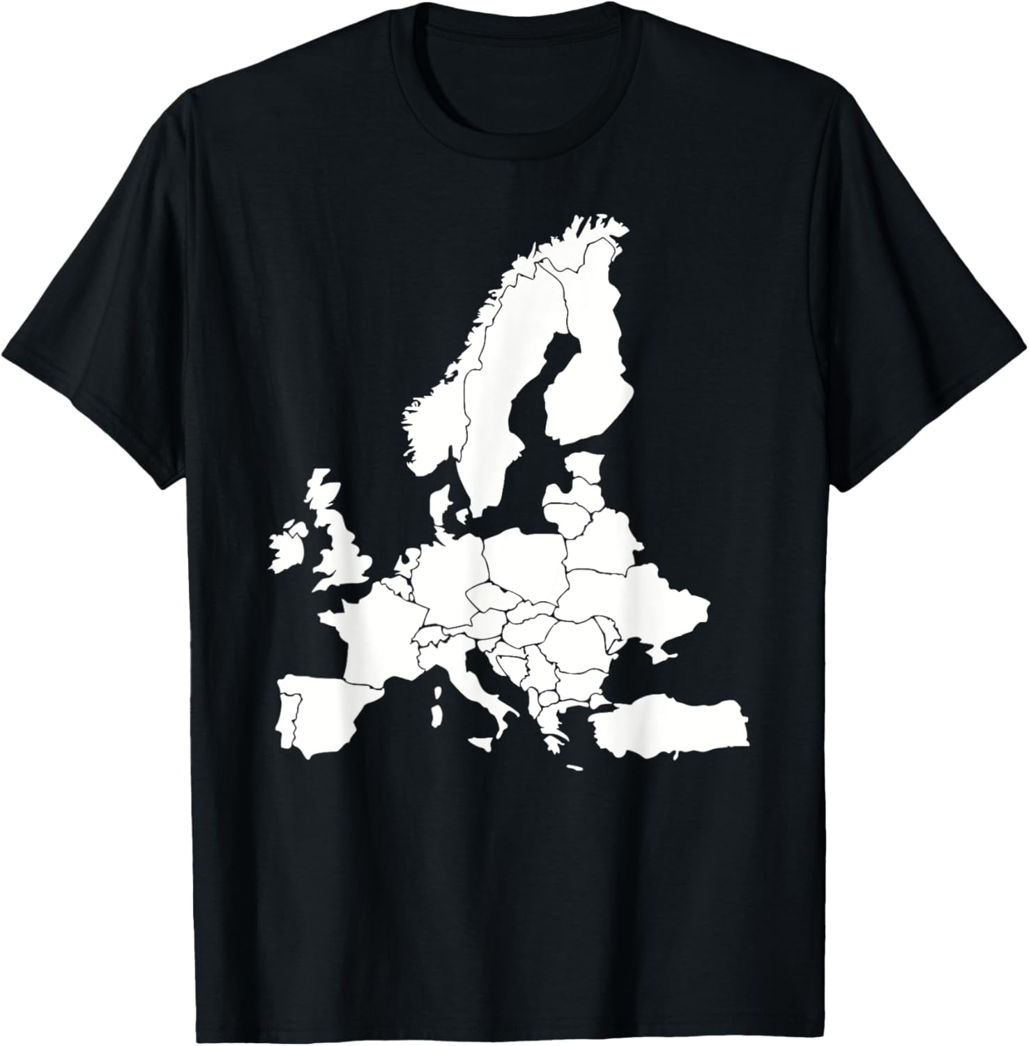 Europe map T-ShirtEurope store - Walmart.com