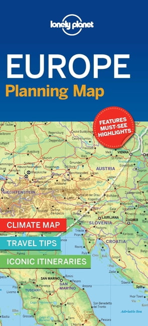 Europe planning map - folded map: 9781786579102 - Walmart.com