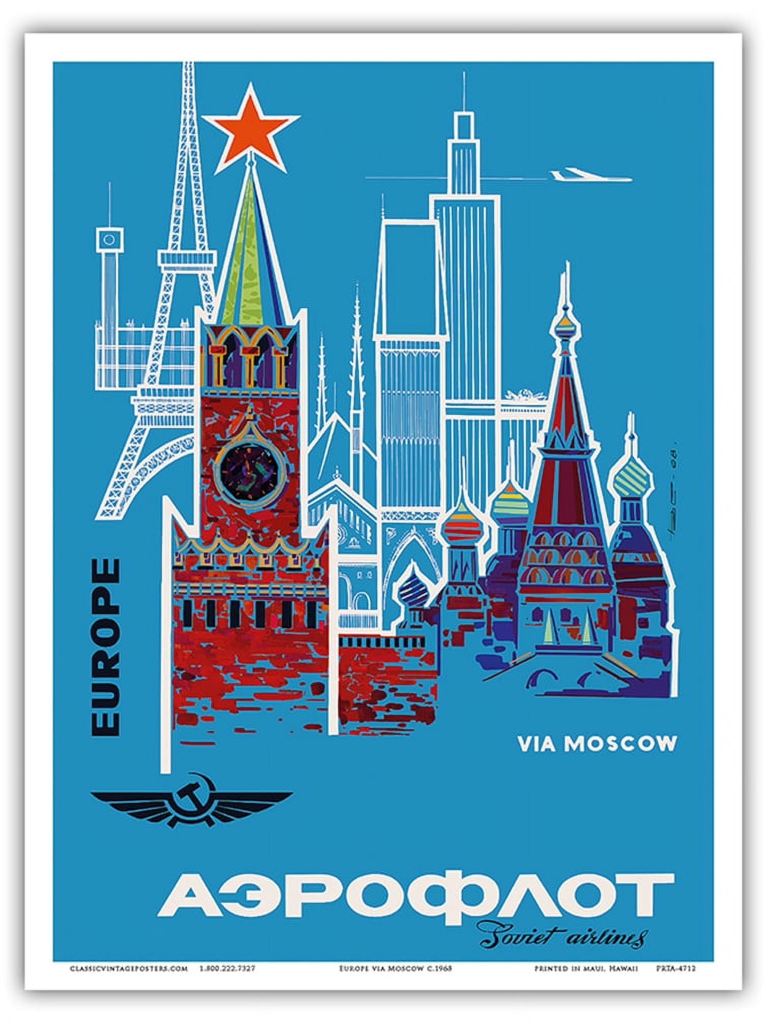 Europe via Moscow Aeroflot Russian Airlines National Airline of Russia ...