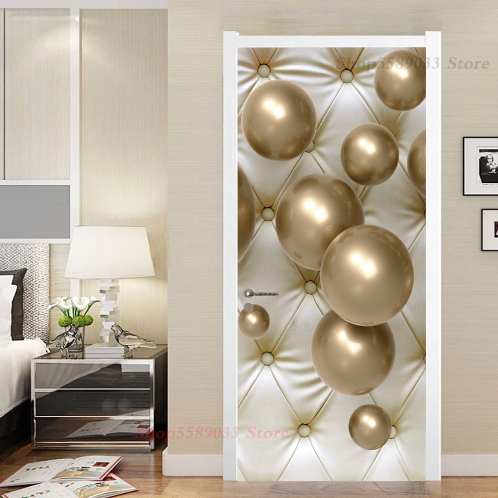 European 3D Relief Figure Door Mural Wallpaper Bedroom Dormitory Home ...