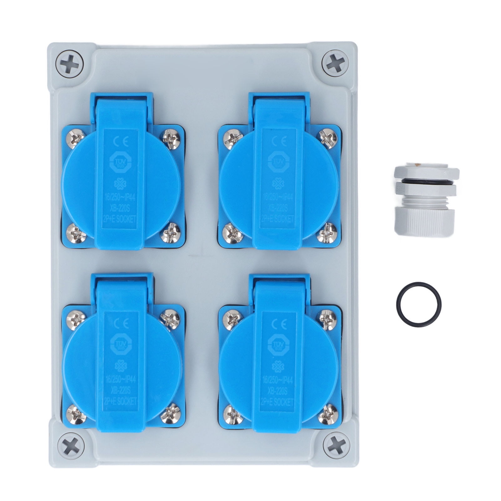European 4-Outlet Power Distributor, IP44 Waterproof, 250V 16A, Perfect ...