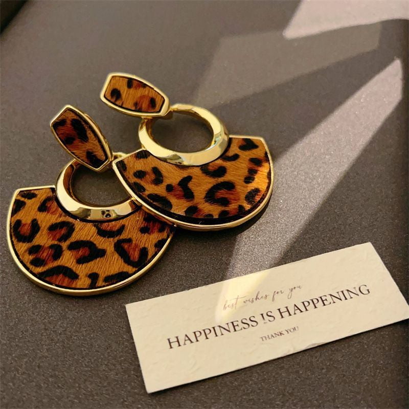 European and American Cross-Border Leopard Print Geometric Rhombus ...