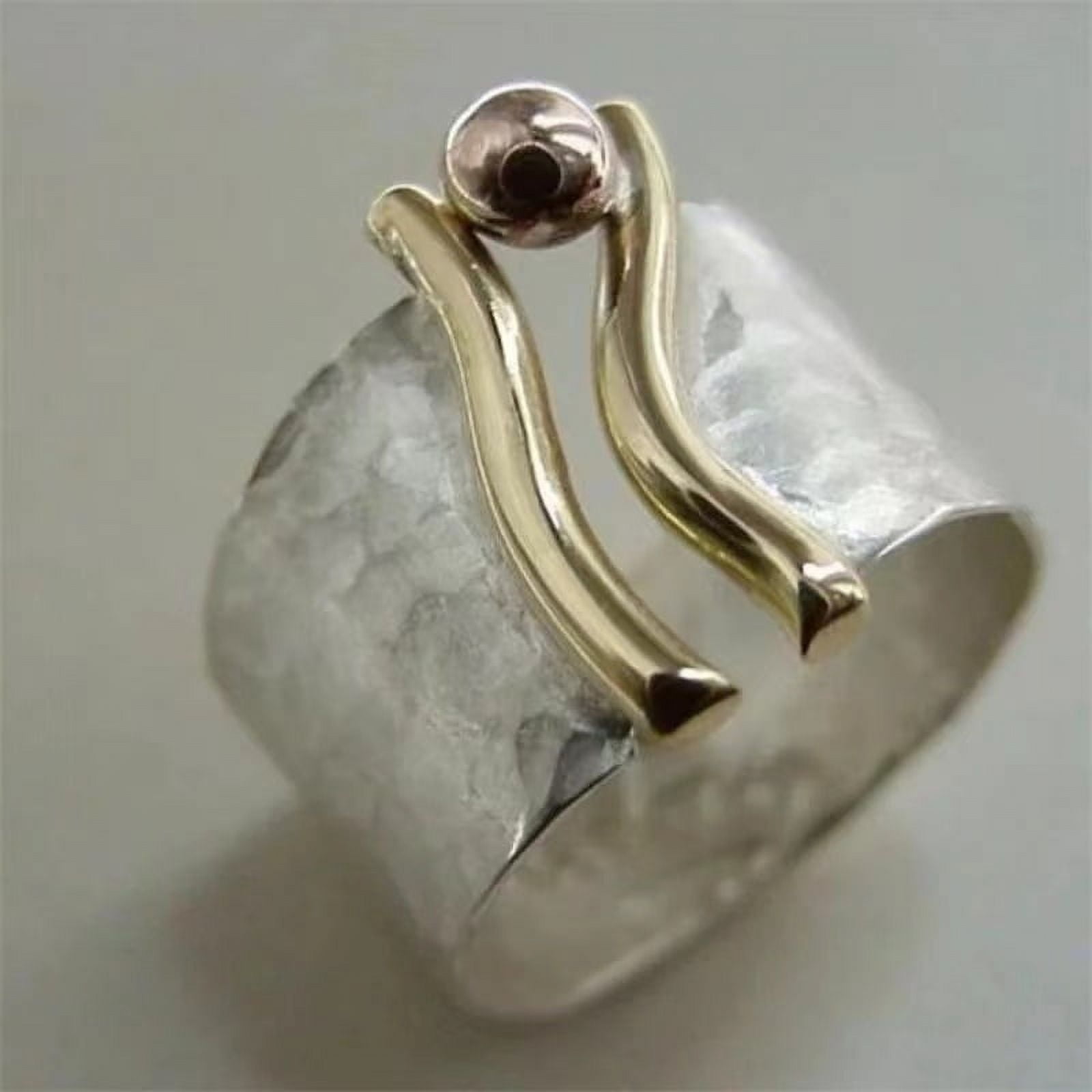 European and American Gorgeous Luxury Wave Samian Style Women's Ring ...
