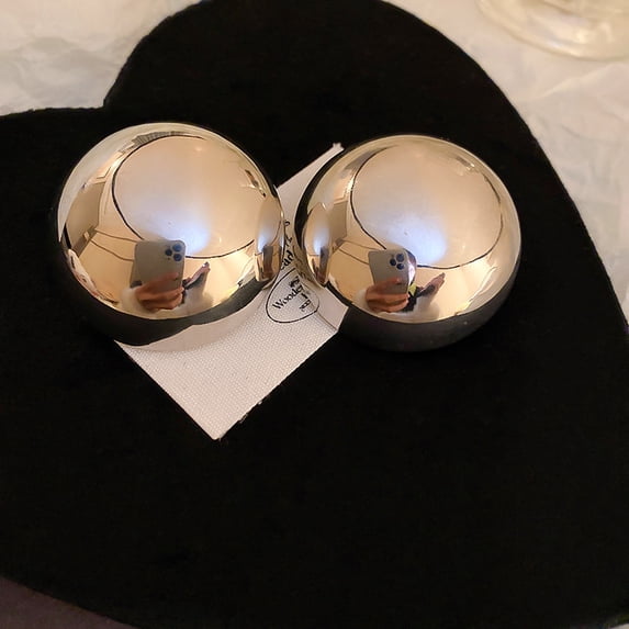 European and American Metallic Photosensitive Stripe Round Silver ...