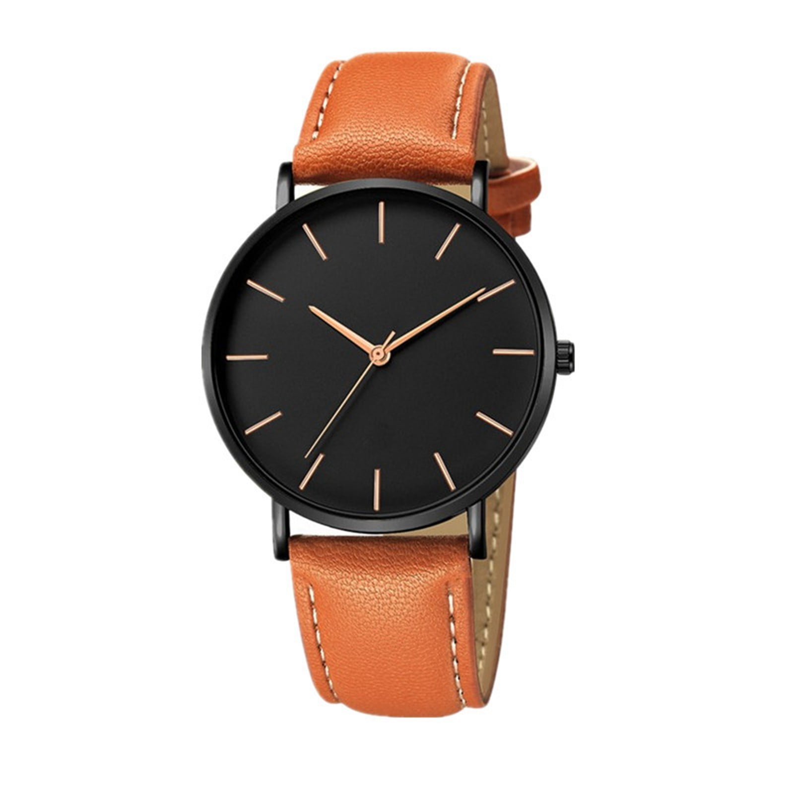 European And Simple Casual Fashion Watch Student Belt Quartz Watch Men ...