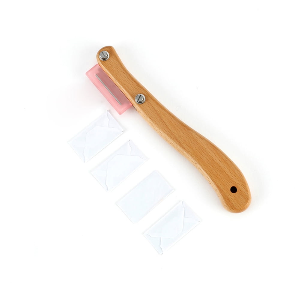 European Bread Curved Wood Handle Cutting French Cutter with 4 Bakery ...
