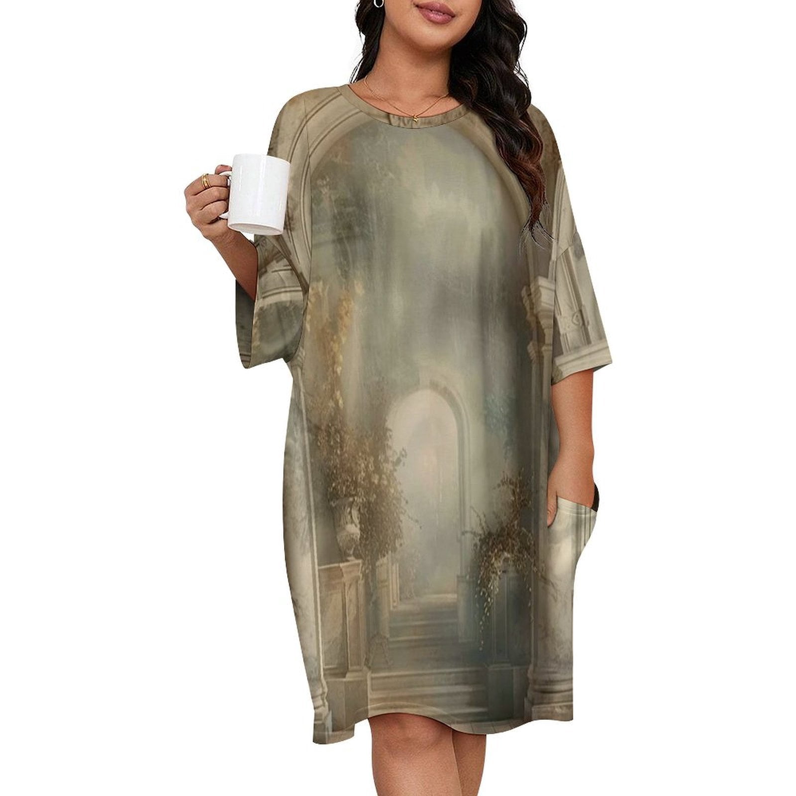 European Castle Sleepshirts For Sleeping Travels Loose Sleepdress ...