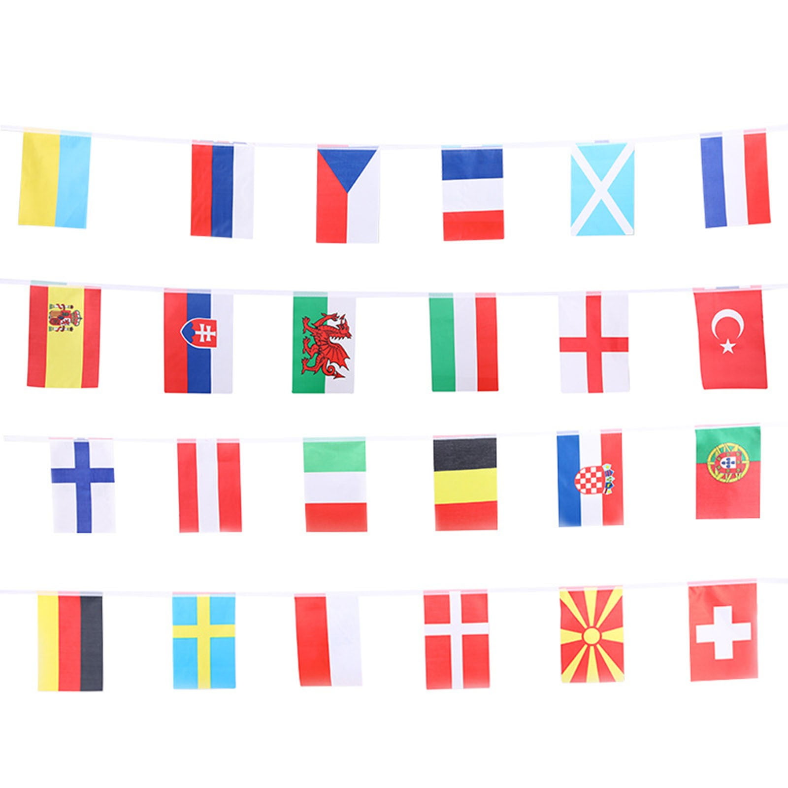 European Championship Flags Cup Flag String String 24 European Banner ...