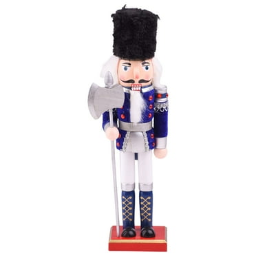 2 x 30cm Wooden Soldier Nutcracker with Drum and , Traditional with ...