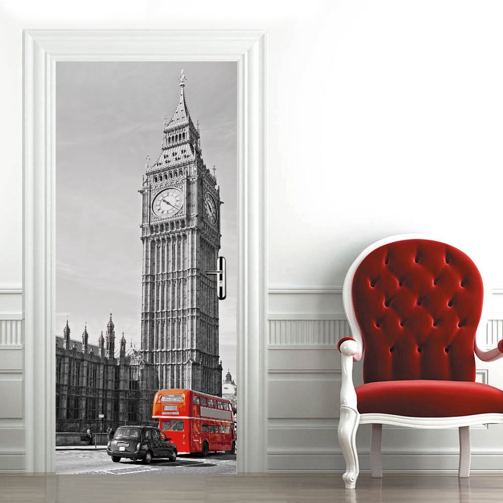 European Church Entrance Door Decorative Poster Door Wallpaper PVC ...