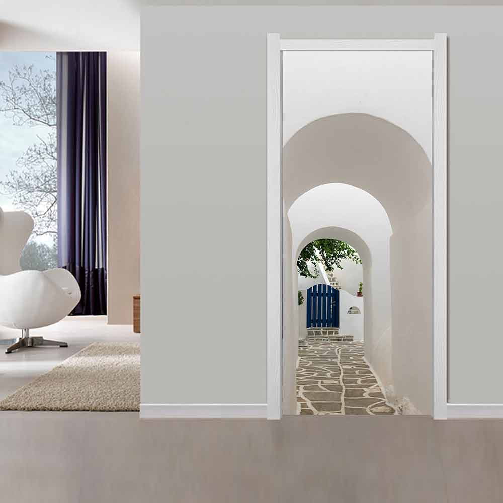 European Church Entrance Door Decorative Poster Door Wallpaper PVC ...