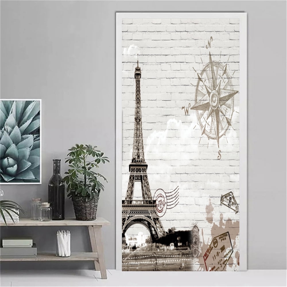 European Church Entrance Door Decorative Poster Door Wallpaper PVC ...