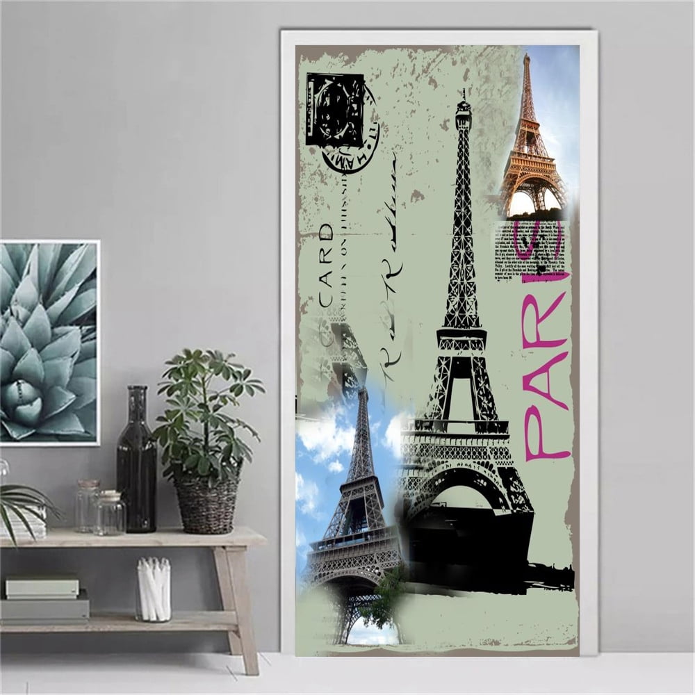 European Church Entrance Door Decorative Poster Door Wallpaper PVC ...