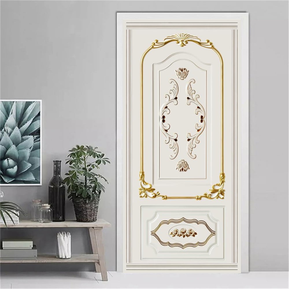 European Church Entrance Door rative Poster Door Wallpaper PVC Vinyl ...