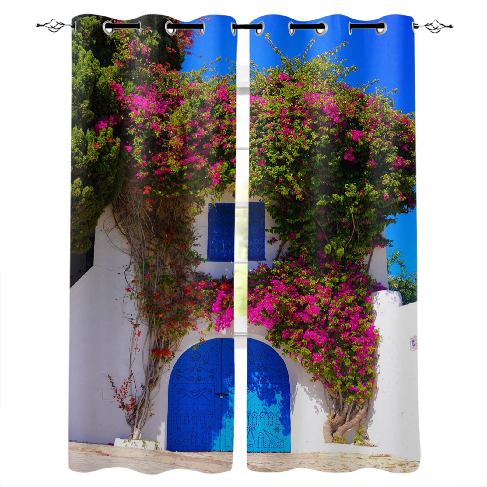 European Courtyard Window Curtains For Living Room Kitchen Bedroom ...