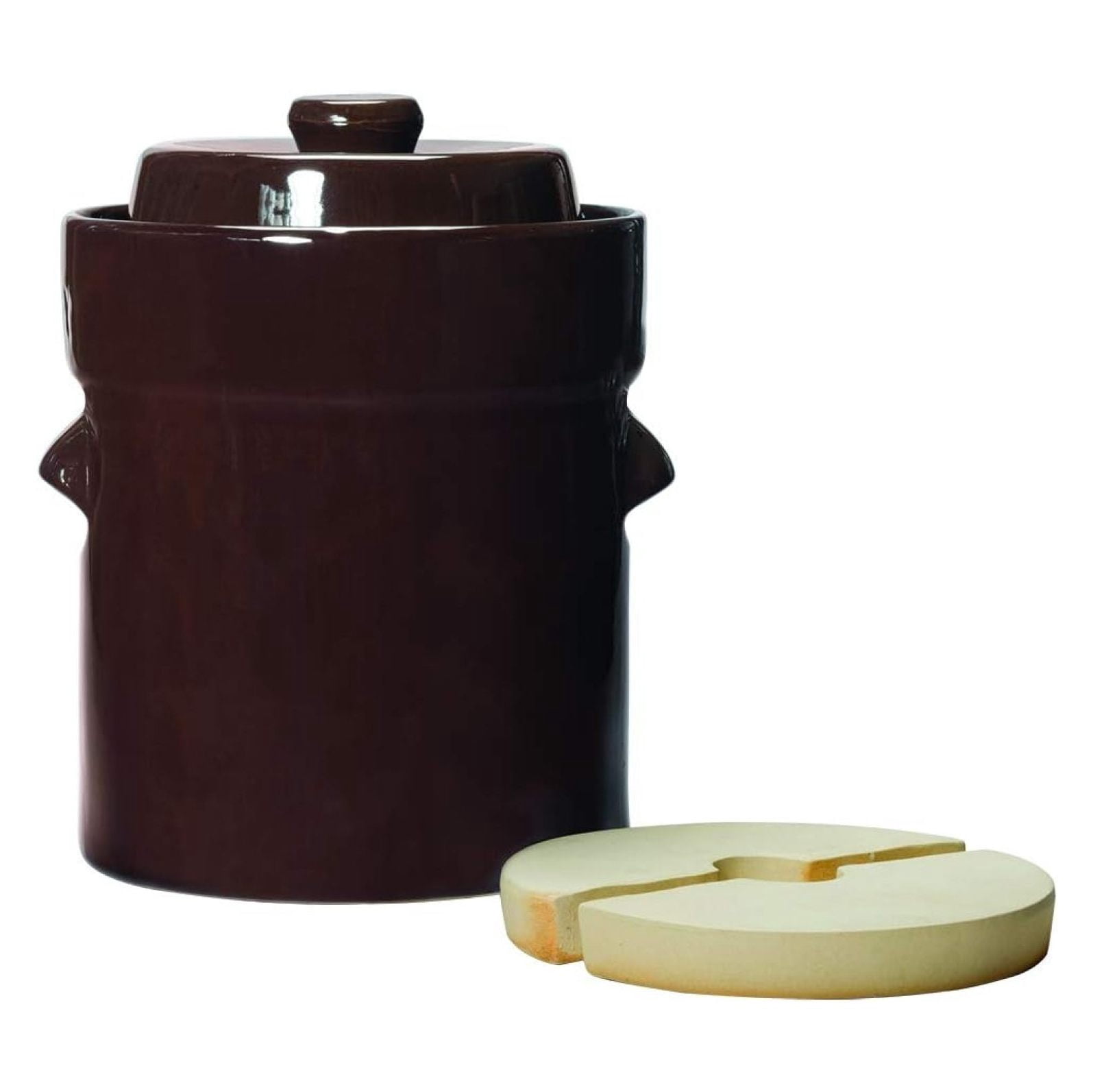 European Crock Set- 15L Fermentation Crock w/Lid & Weights - Walmart.com
