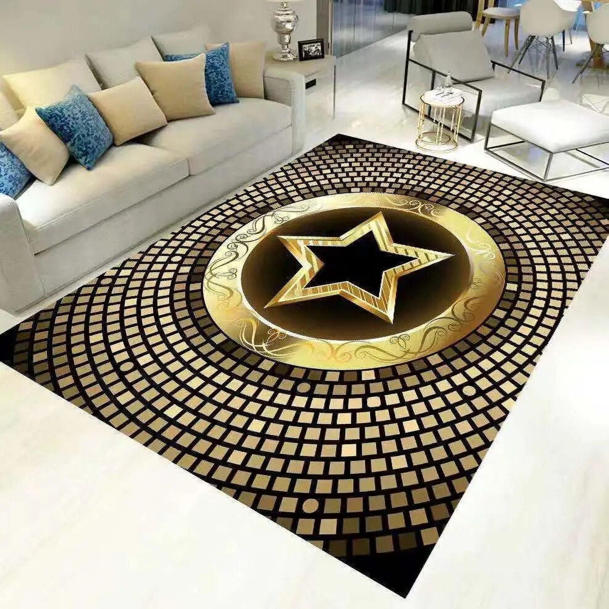 European Crown Carpets for Living Room Bedroom Area Rugs Nordic Parlor Non-Slip Mat Morocco ...