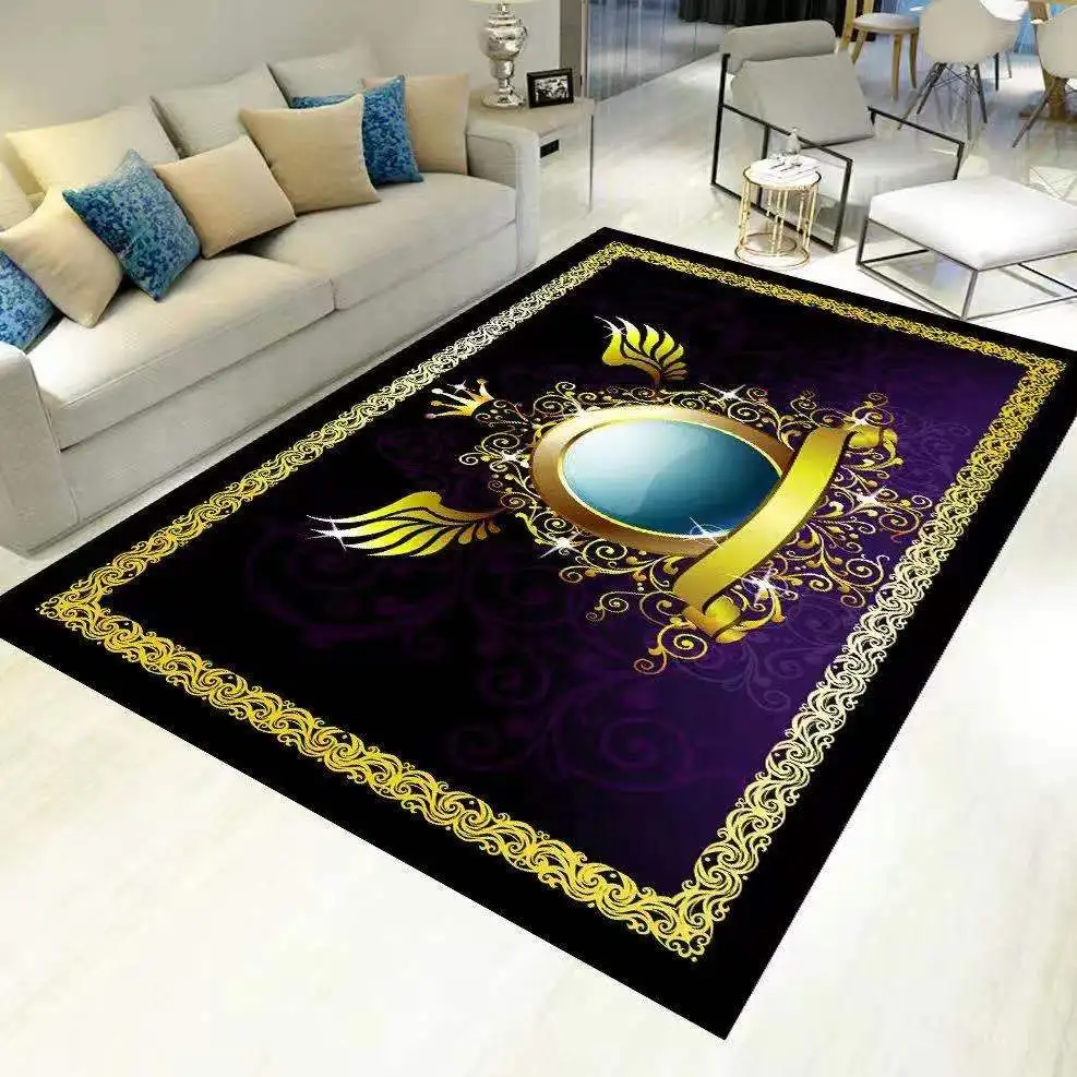 European Crown Carpets for Living Room Bedroom Area Rugs Nordic Parlor Non-Slip Mat Morocco ...