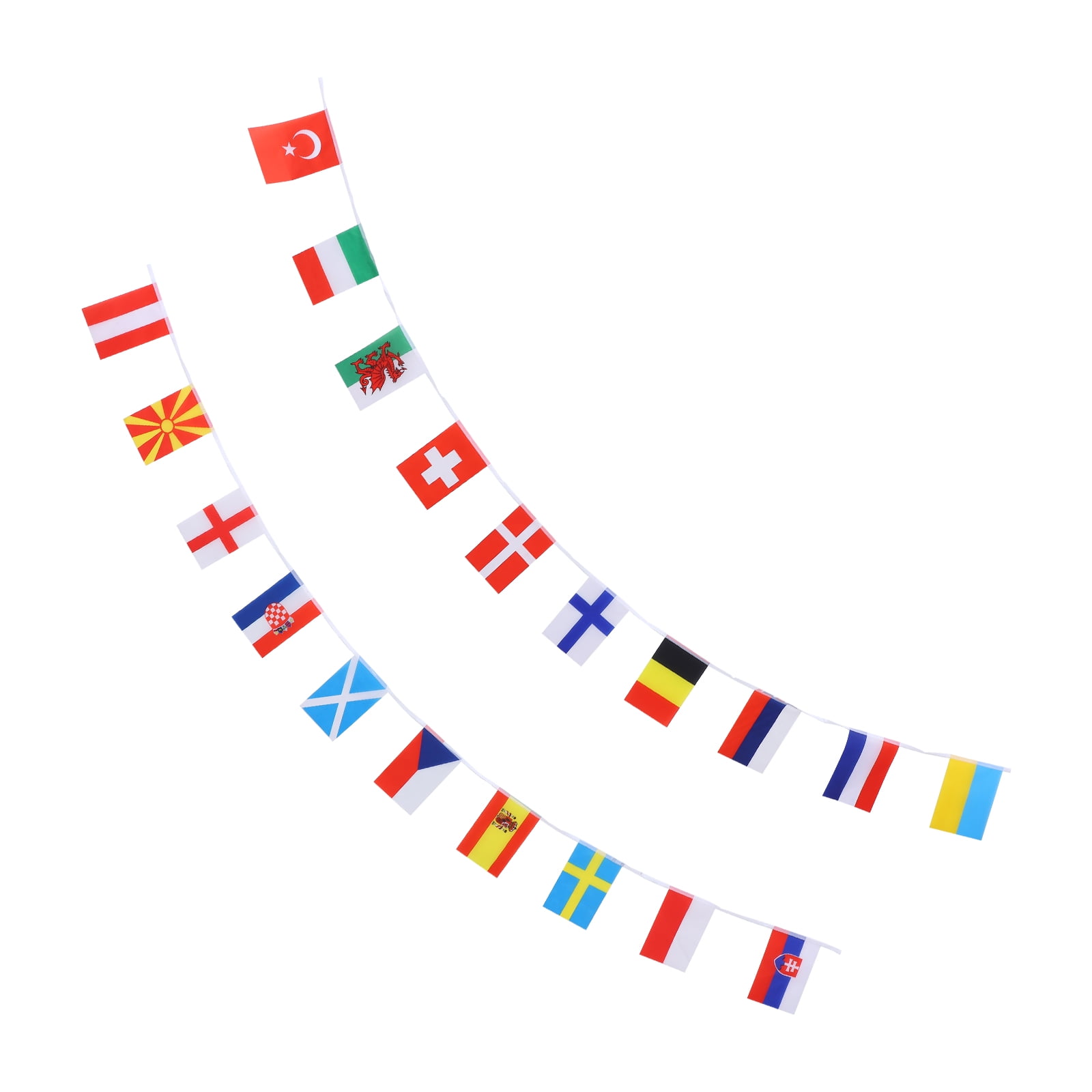 European Cup Championship String Flag Banner 24 Countries International ...