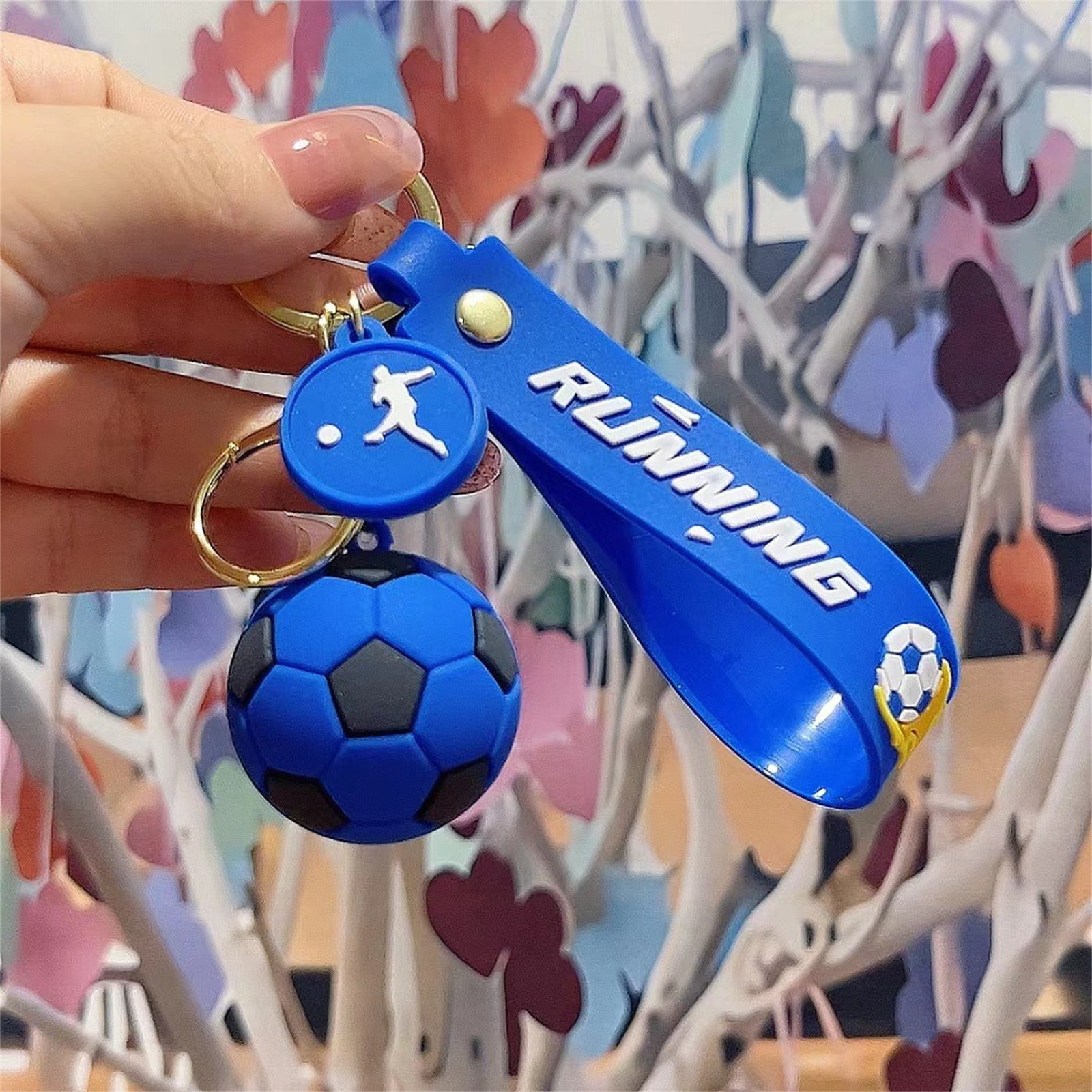 European Cup Football Keychain Glue Football Pendant Football Jewelry ...
