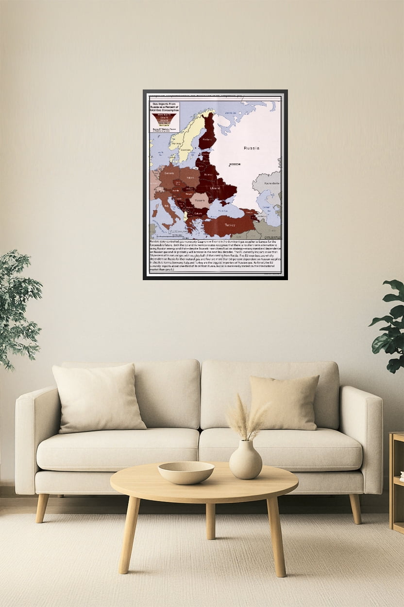 European Dependence on Russian Gas Imports Map – Geopolitical Energy ...