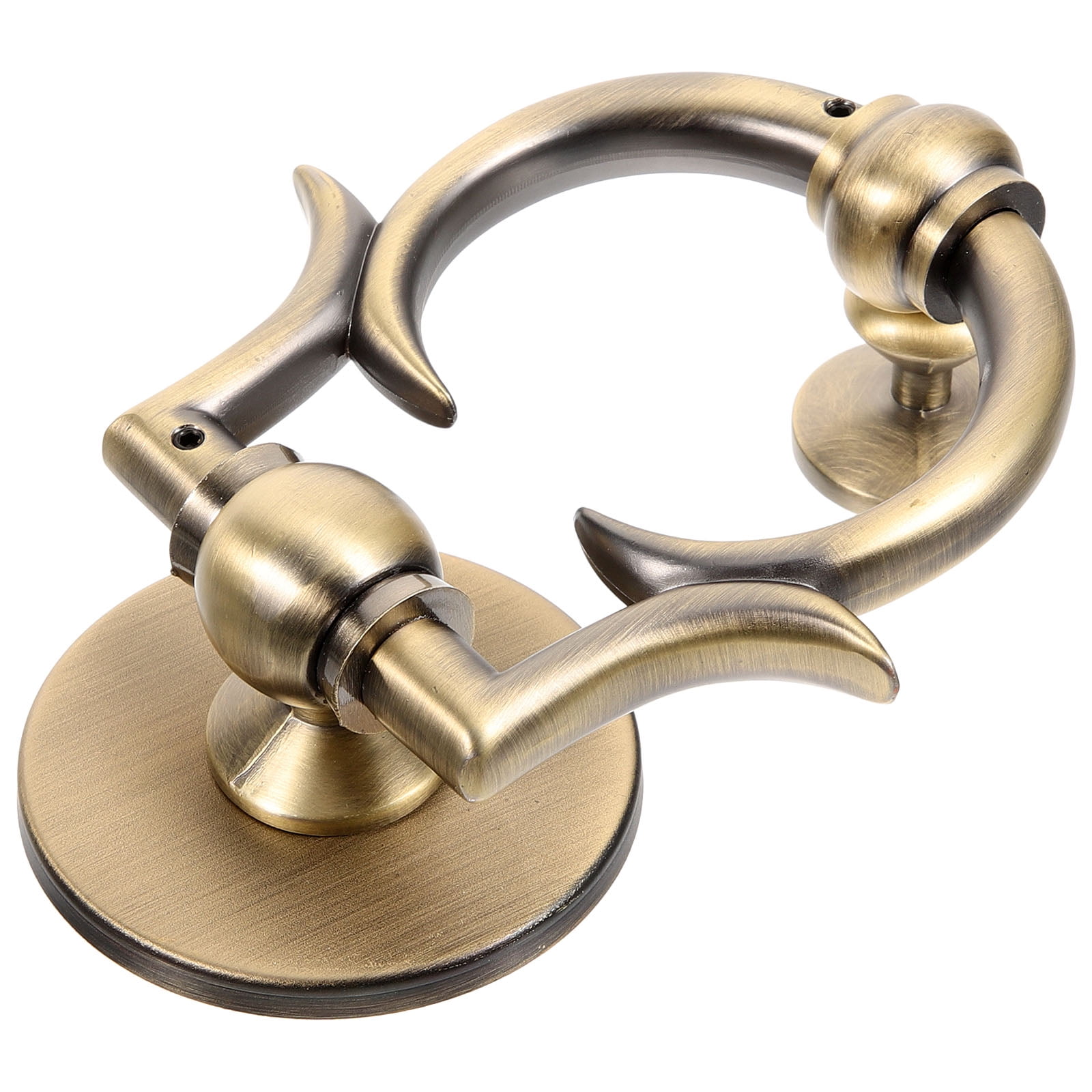 BRIGHTFUFU Brightfufu Decorative Door Knocker, Golden Zinc Alloy ...