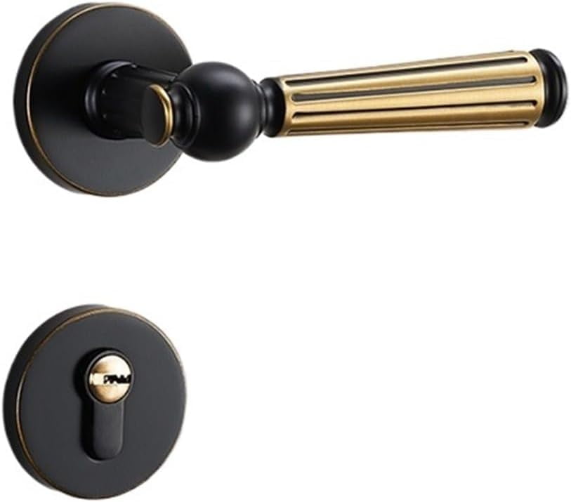 European Door Lock Indoor Bedroom Door Handle American Magnetic Silent ...