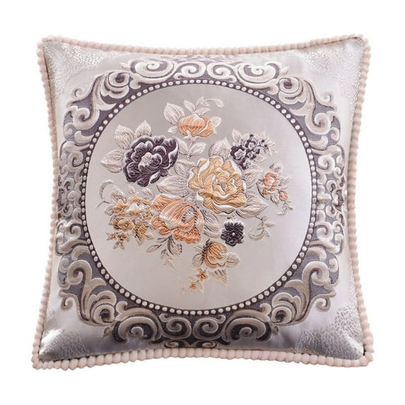 A European Emboss Flower Pillow Set, 5 Pack Cotton Pillowcases With ...