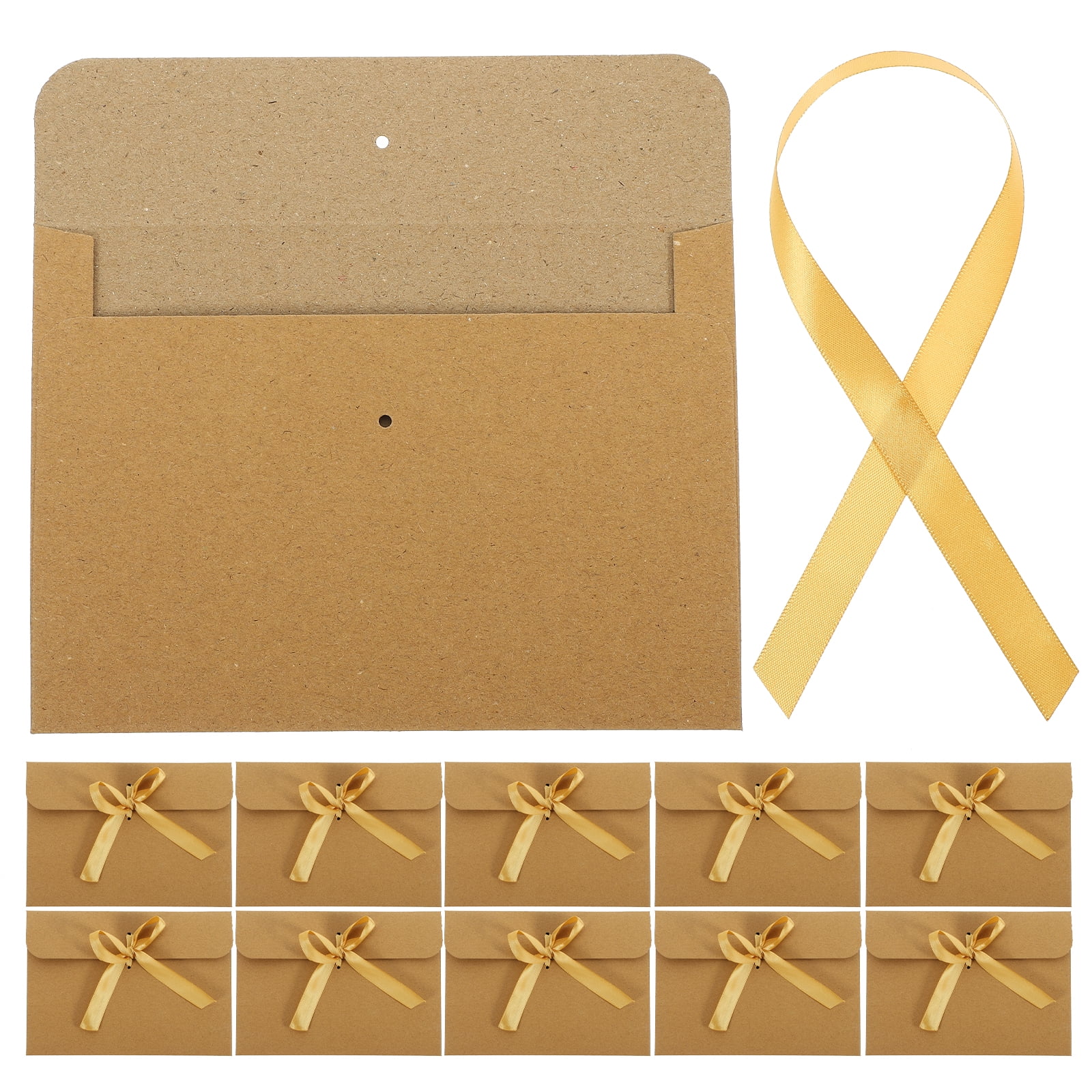 European Envelope Simple Packing Envelopes Small Kraft Paper Ribbon ...